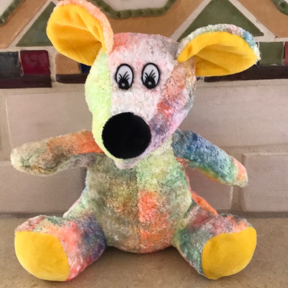 Accents | Rainbow Colored Mouse Stuffed Animal | Poshmark
